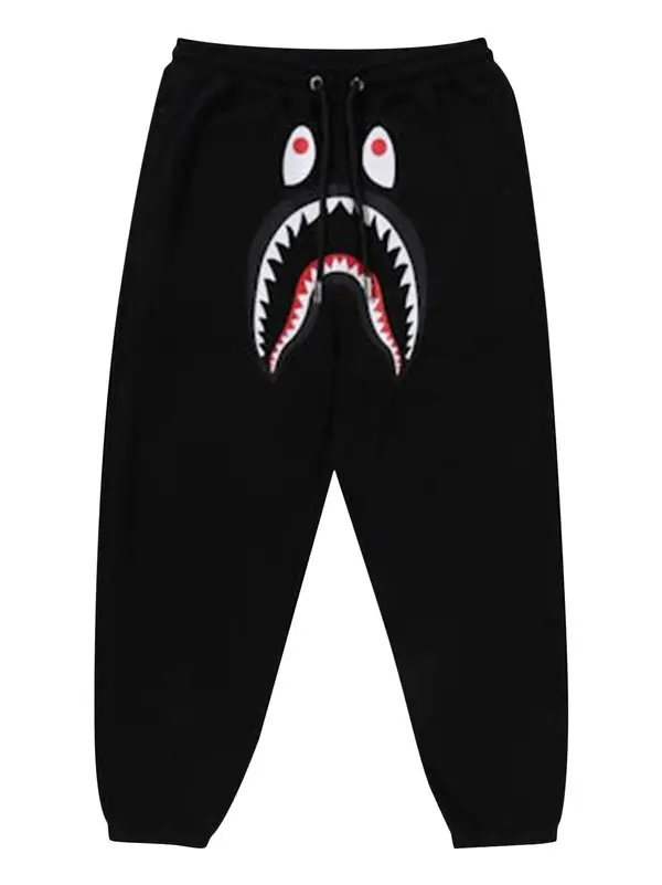 A BATHING APE Shark Relaxed Fit Sweatpants - Black