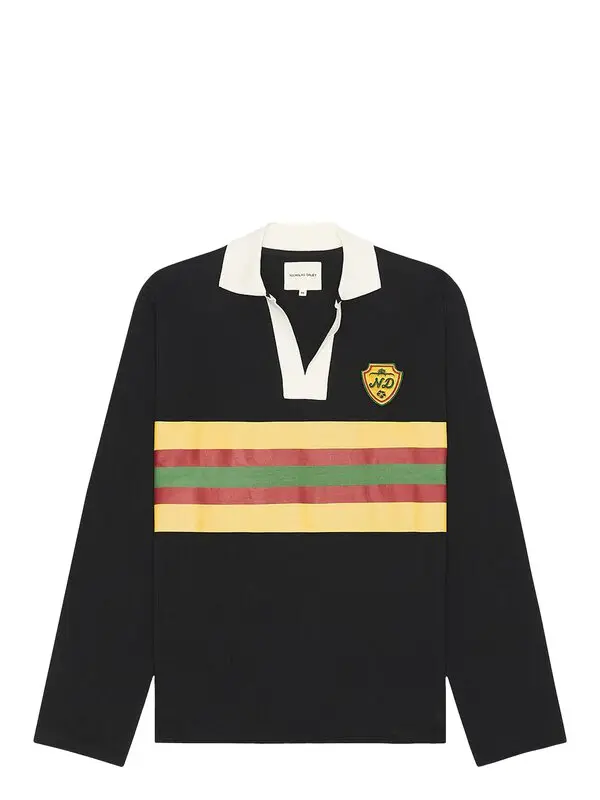 NICHOLAS DALEY Striped Rugby - Black