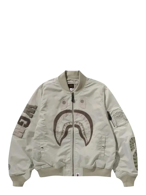 A BATHING APE Tonal Shark Ma-1 - Tan