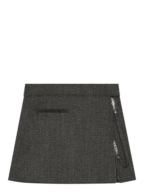 COURREGES Zipped Mini Skirt - Black