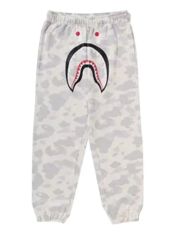 A BATHING APE City Camo Shark Relaxed Fit Sweatpants - White