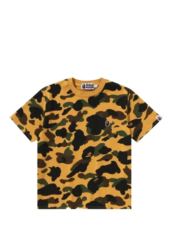 A BATHING APE 1st Camo One Point Mini Tee - Yellow