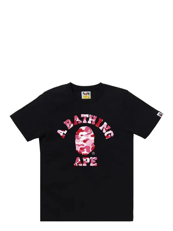 A BATHING APE Abc Camo College Tee - Black