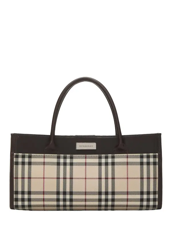 Burberry House Check Handbag - Brown