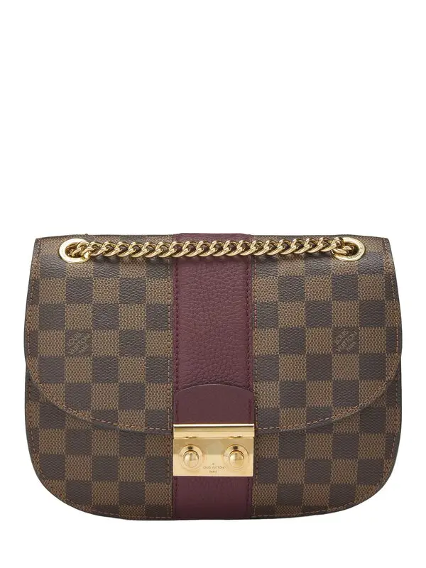 LOUIS VUITTON Damier Ebene Wight - Burgundy