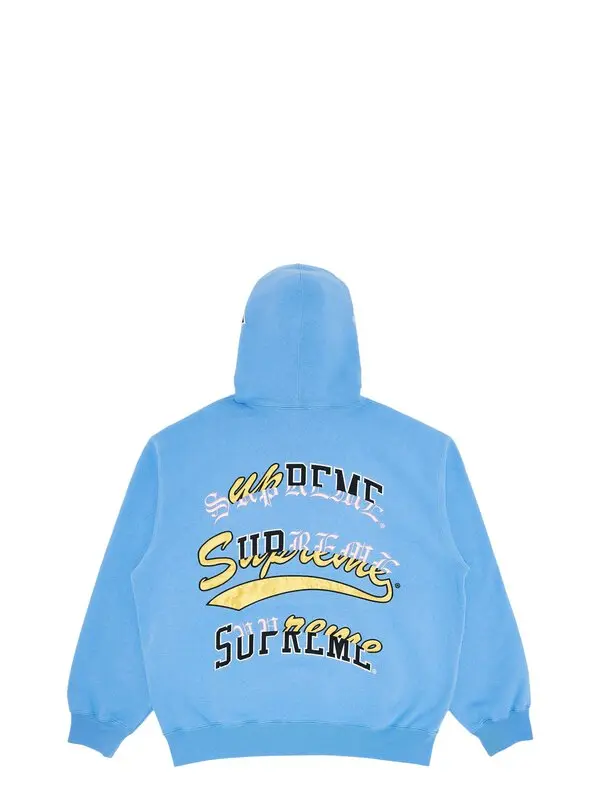 Supreme Multi Logos Hooded Sweatshirt - Blue
