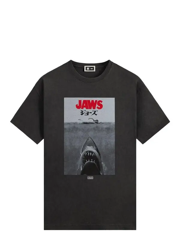 Kith For Jaws Japanese Poster Tee - Black