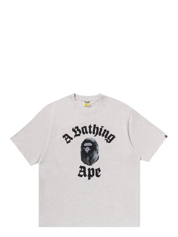 A BATHING APE College Relaxed Fit Tee #2 - Grey