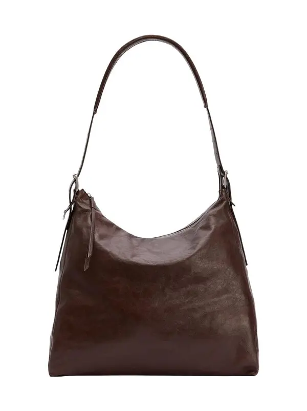 LEMAIRE Belted Hobo Bag - Brown