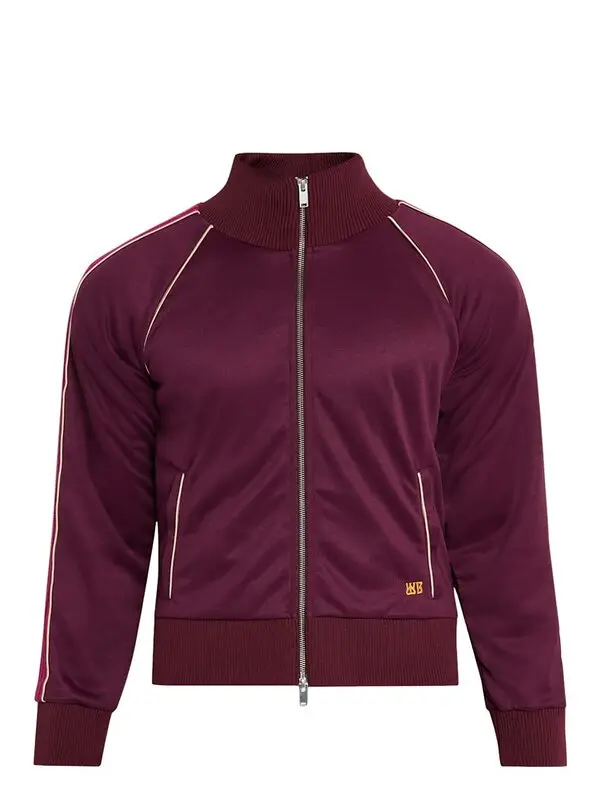 WALES BONNER Polyester Jersey Track Jacket - Burgundy