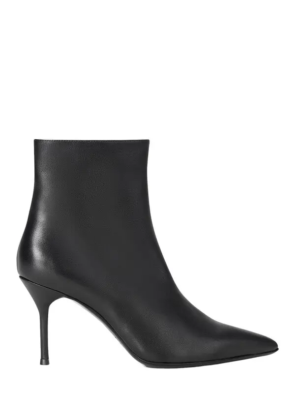 Staud Sebastian Leather Ankle Booties - Black