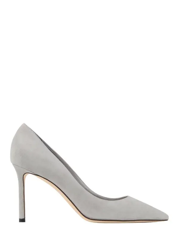 JIMMY CHOO Romy 85 Suede Pumps - Dove