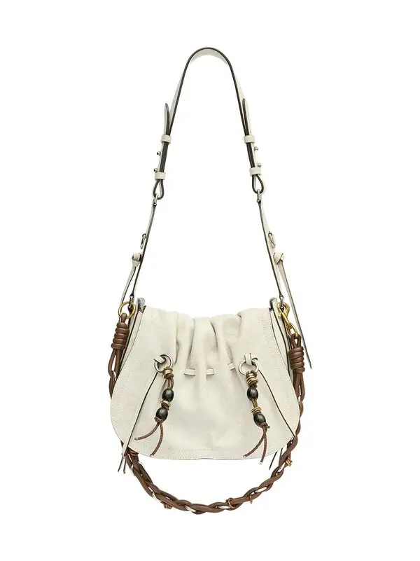 Isabel Marant Bolton Leather Shoulder Bag - Chalk