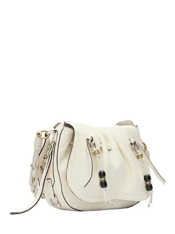 Isabel Marant Bolton Leather Shoulder Bag - Chalk