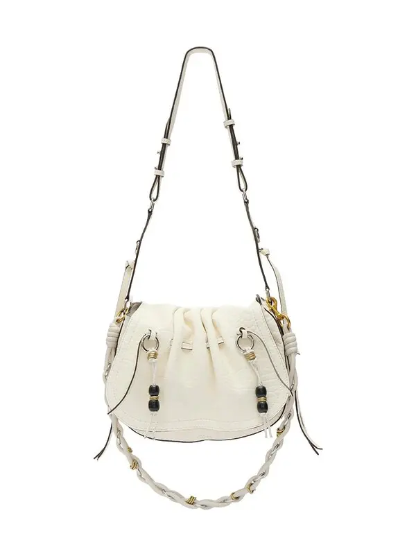 Isabel Marant Bolton Leather Shoulder Bag - Chalk