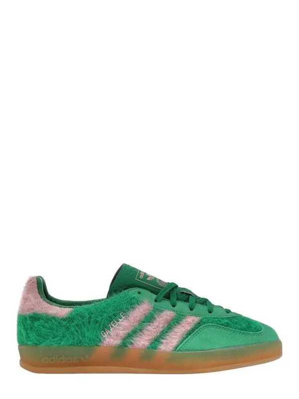 Adidas Gazelle Indoor Sneakers - Green/glow Pink/gum 3