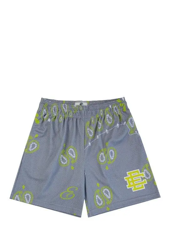 ERIC EMANUEL Ee Basic Short - Grey Paisley/neon Green