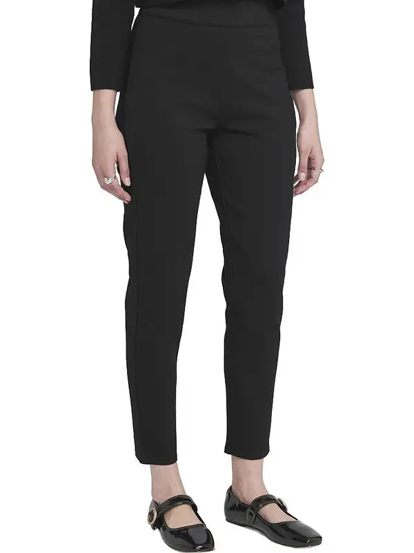 ELLE COLLECTION Slim Leg Trousers - Black