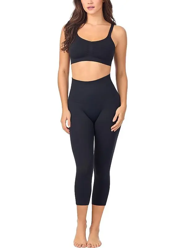 Le Mystère Seamless Comfort 3/4 Leggings - Black