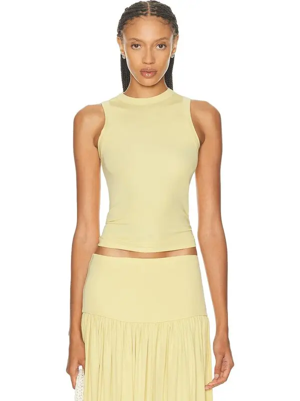 AYA MUSE High Neck Tank Top - Buttercream