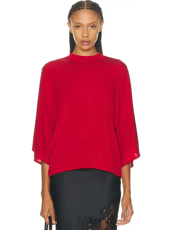 HOUSE OF DAGMAR Jersey Kimono Top - Red