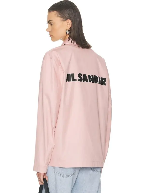 JIL SANDER Coaches Jacket - Neon Rose