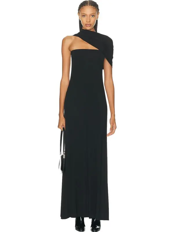 Helmut Lang Sash Maxi Dress - Black