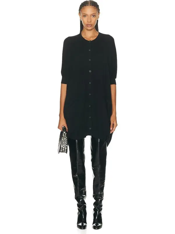 R13 Parachute Cardigan Dress - Black
