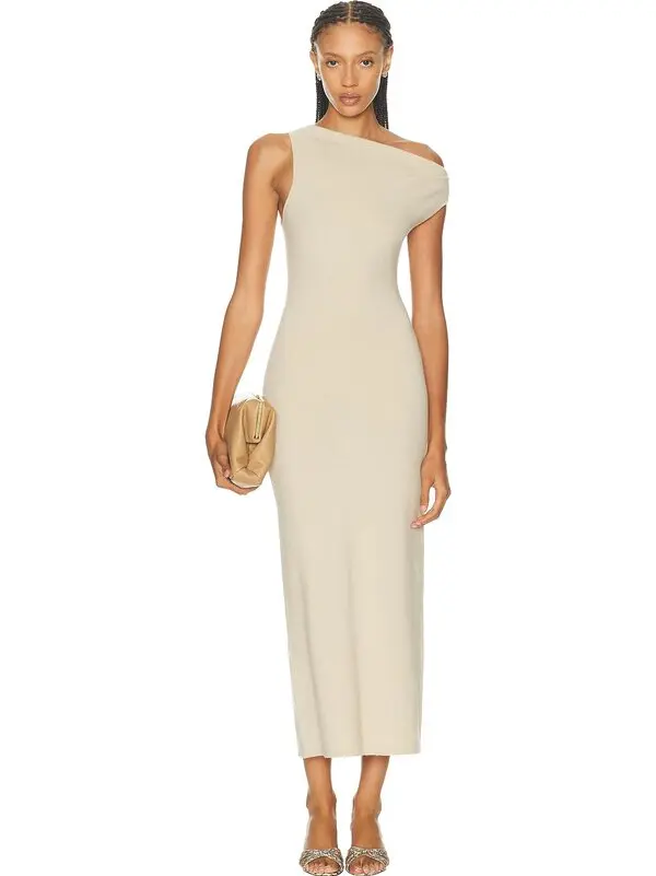THE SEI Asymmetrical Twist Dress - Antique