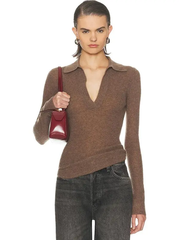 Citizens Of Humanity Simone Polo Sweater - Mushroom