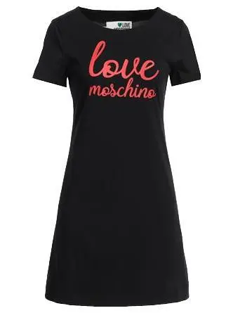 Moschino Mini Cotton T-shirt Dress - Black
