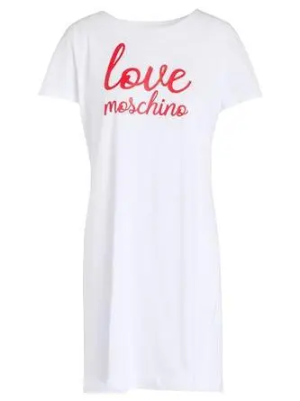 Moschino Mini Cotton T-shirt Dress - White