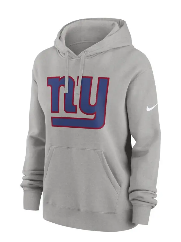Nike New York Giants Club Nfl Pullover Hoodie - Grey