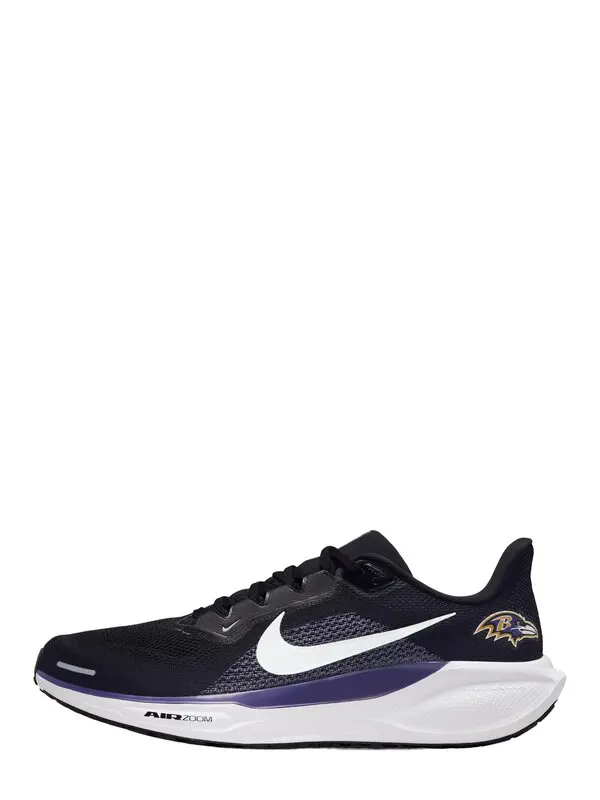 Nike Baltimore Ravens Pegasus 41 Nfl Road Running Shoes - Black