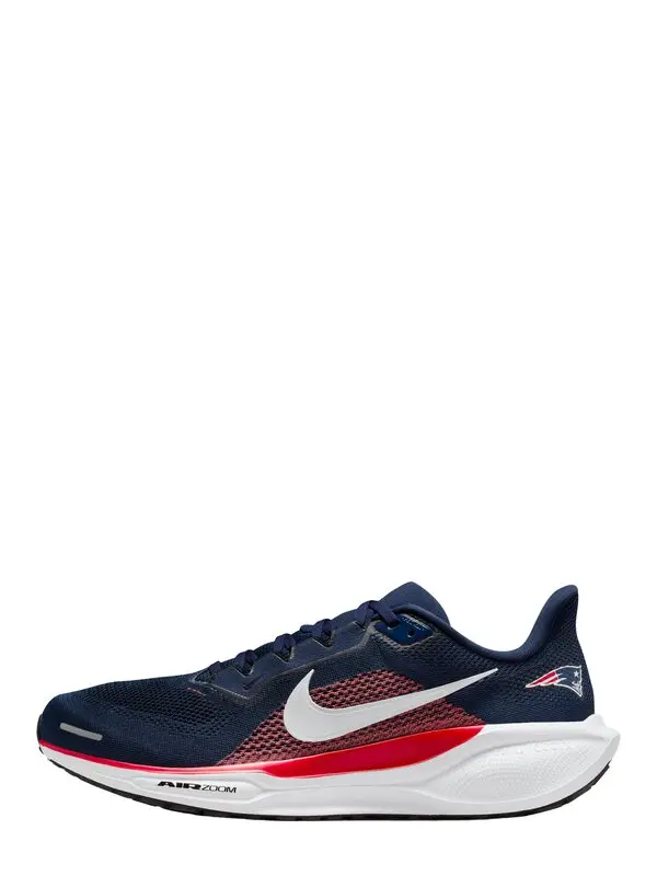 Nike New England Patriots Pegasus 41 Nfl Road Running Shoe - Blue