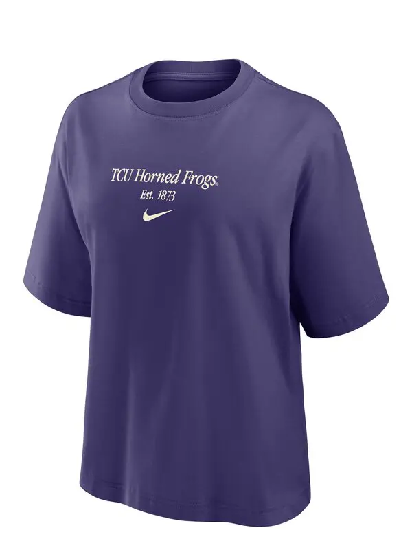 Nike Tcu Authentics College Boxy T-shirt - Purple