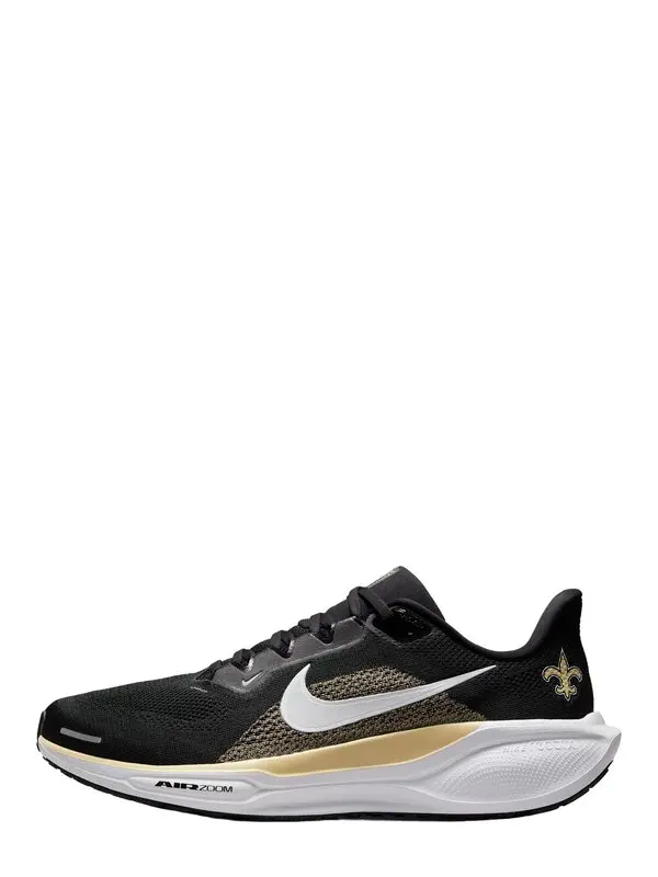 Nike New Orleans Saints Pegasus 41 Nfl Road Running Shoes - Black