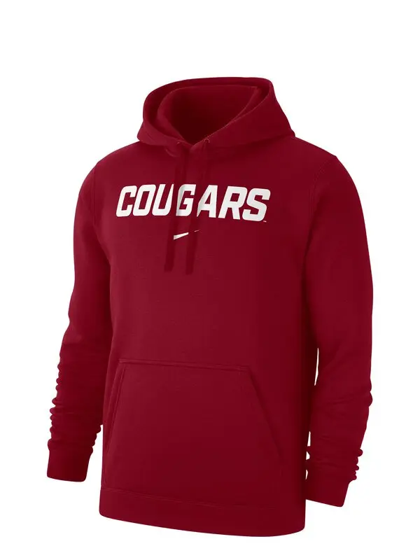 Nike Washington State Club Fleece Pullover Hoodie - Red