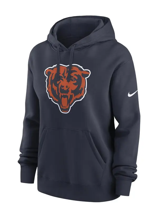 Nike Chicago Bears Club Nfl Pullover Hoodie - Blue