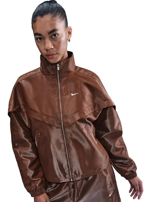 Nike Sportswear Windrunner Shine Jacket - Brown