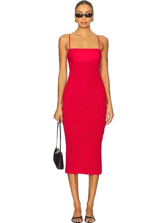 House Of Harlow 1960 X Mila Midi Dress - Cherry Red