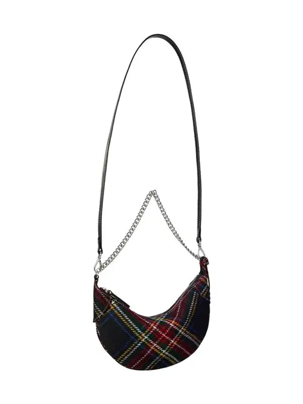 Polo Ralph Lauren Tartan Chain Crossbody Bag - Black