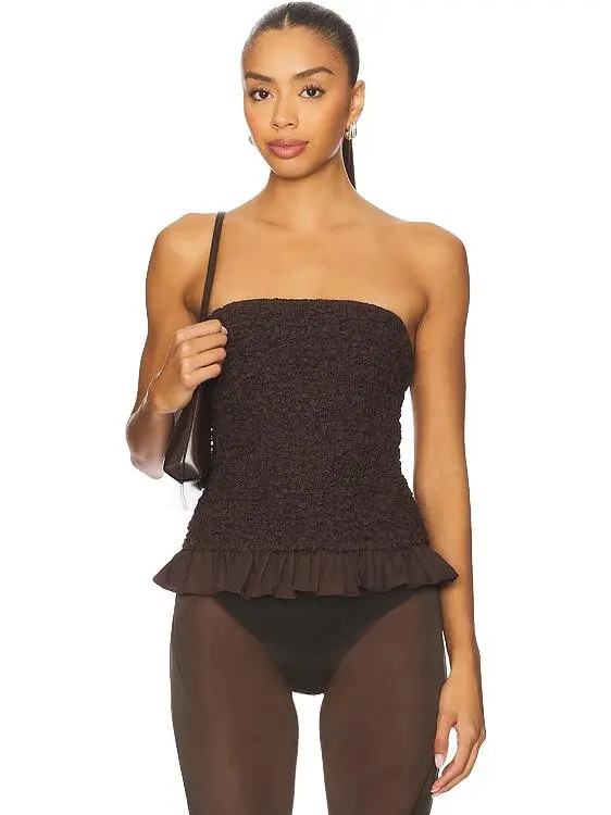 House Of Harlow 1960 X Mila Top - Chocolate Brown