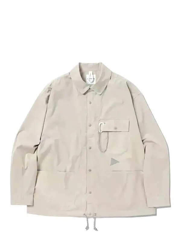AND WANDER Dry Rip Shirt Jacket - Neutrals