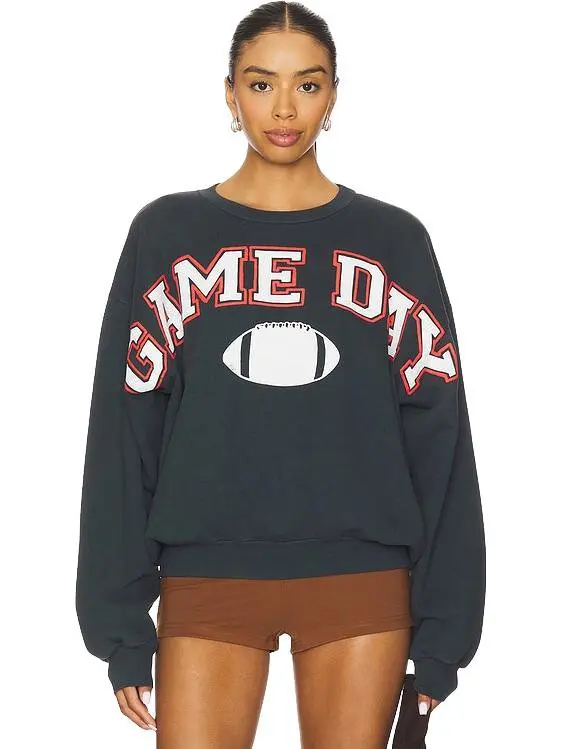 Daydreamer Game Day Crew Sweatshirt - Vintage Black