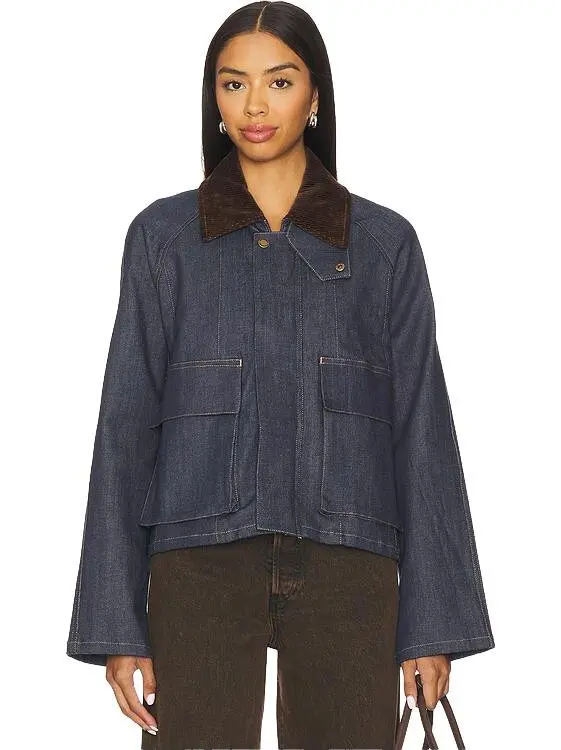 Steve Madden Justina Denim Jacket - Deep Indigo