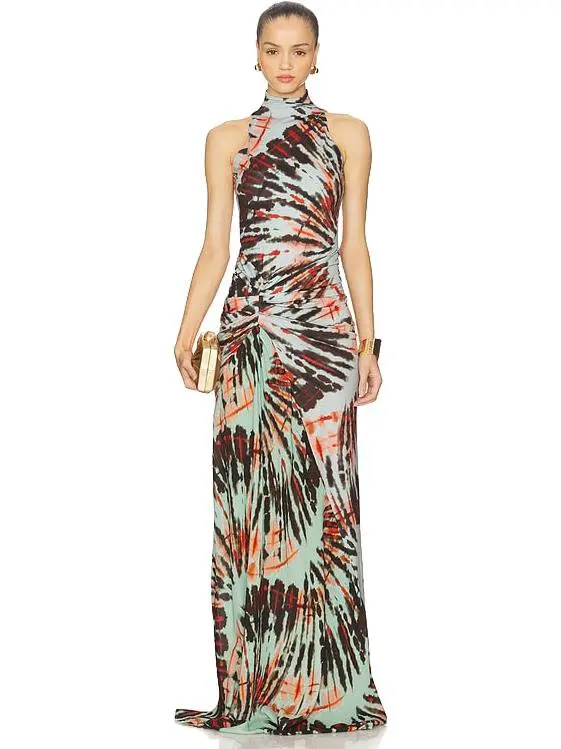 Silvia Tcherassi Frances Dress - Mint Tie Dye