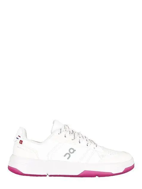 On The Roger Clubhouse Sneakers - White & Grenadine