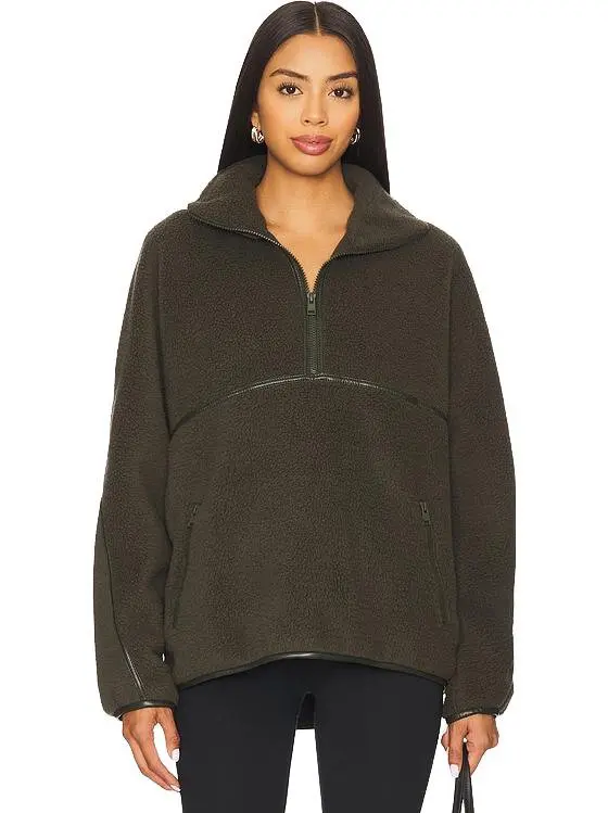 LAMARQUE Helsa Fleece Sweater - Olive