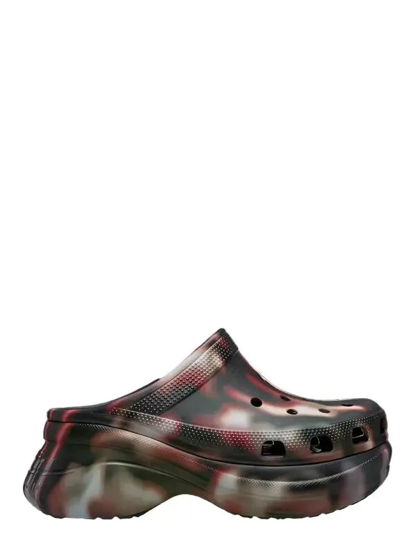 CROCS Tie-dye Pattern Mules - Black
